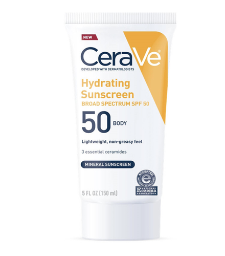 CeraVe 100% Mineral Sunscreen SPF 50 | Body Sunscreen Zinc Oxide 5 OZ ...