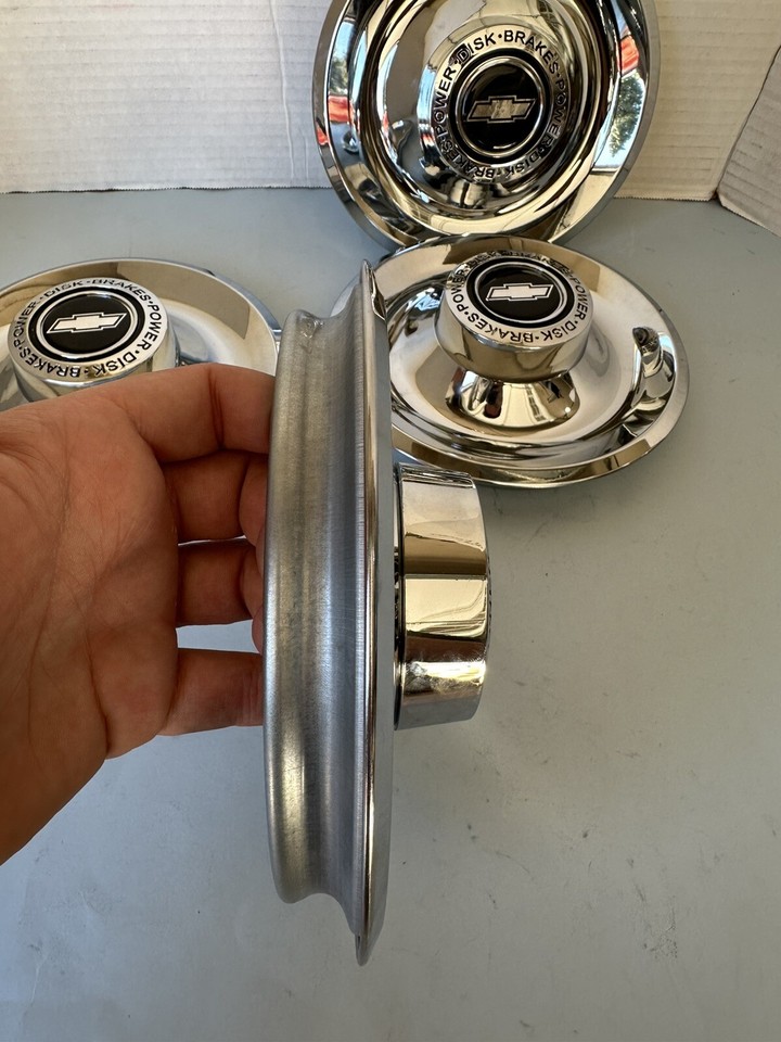 4 GM DISK BRAKES RALLY WHEEL CENTER HUB CAPS W/ BSC DECAL | eBay