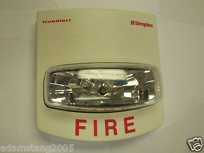 SIMPLEX FIRE ALARM 4904-9344 110 CD WHITE FIRE ALARM STROBE | eBay
