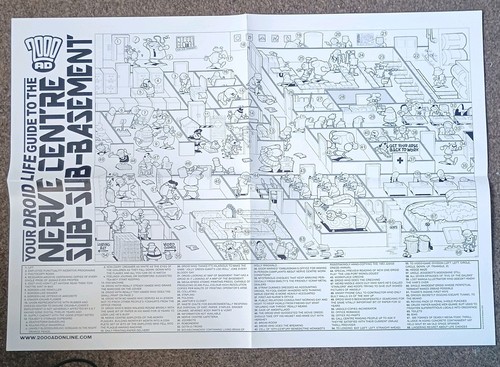 2000 AD - THE DROID LIFE GUIDE TO THE NERVE CENTER SUB-SUB-BASEMENT ...