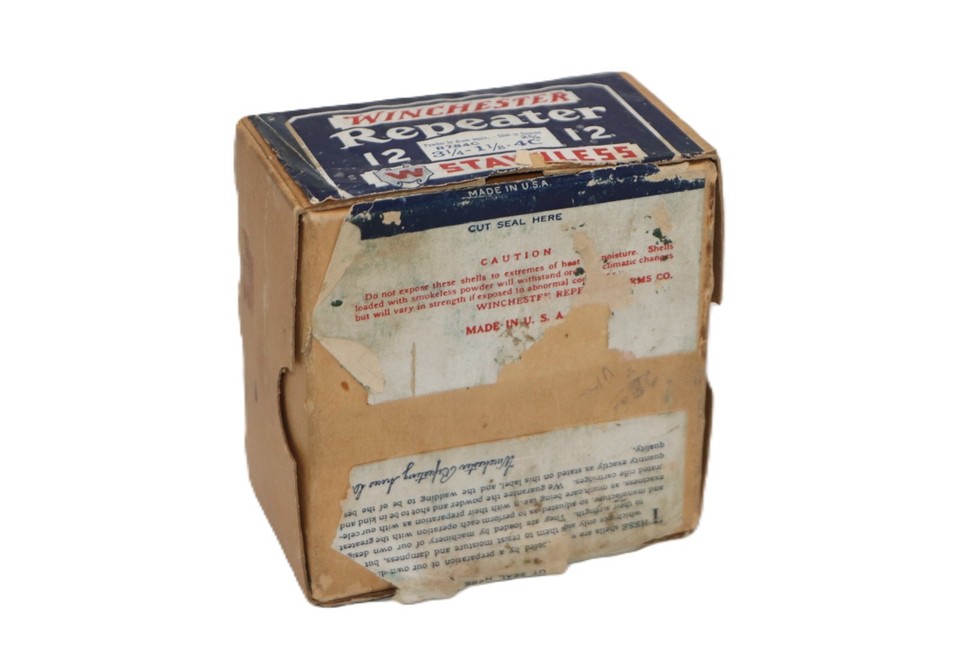 Winchester Repeater "STAYNLESS" 12 Gauge 2-Pc. Shot Shell Box - Empty ...