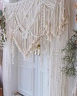 Bohemian Macrame Wedding Backdrop Decor Boho Chic Macrame Wall W 60 X L ...