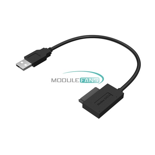 USB to 7+6 13Pin Slim SATA/IDE CD DVD Rom Optical Drive Cable Adapter ...