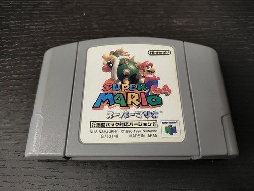 Super Mario 64 Rumble Pak Version Nintendo 64 NUS-NSMJ JAPANESE ...