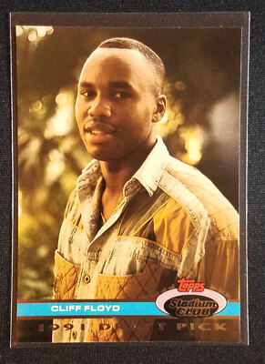 1991 Topps Stadium Club Dome Cliff Floyd Draft Pick Rookie RC #51 Expos ...
