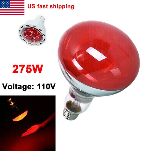 E27 275W Infrared Red Heat Light Therapeutic Therapy Lamp Bulb Pain ...