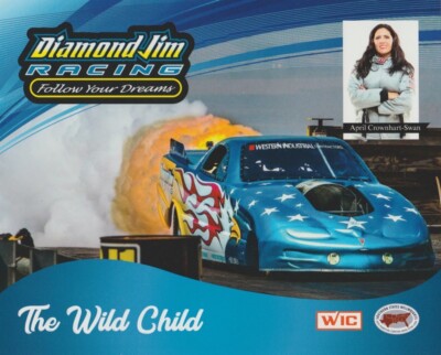 April Crownhart-Swan Diamond Jim Racing Pontiac Jet Funny Car NHRA Hero ...