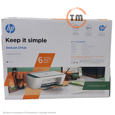 HP DeskJet 2742e Color Inkjet Printer, Copy, Scan - GREEN - NEW™ | eBay