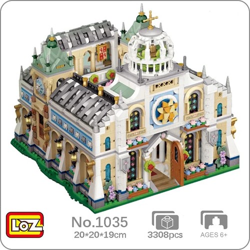 LOZ Wedding Church Chapel Castle Palace Tower Blocks Bricks Building ...