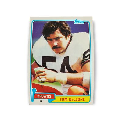 1981 Topps Football Tom DeLeone Card #279 Cleveland Browns Trading Card ...