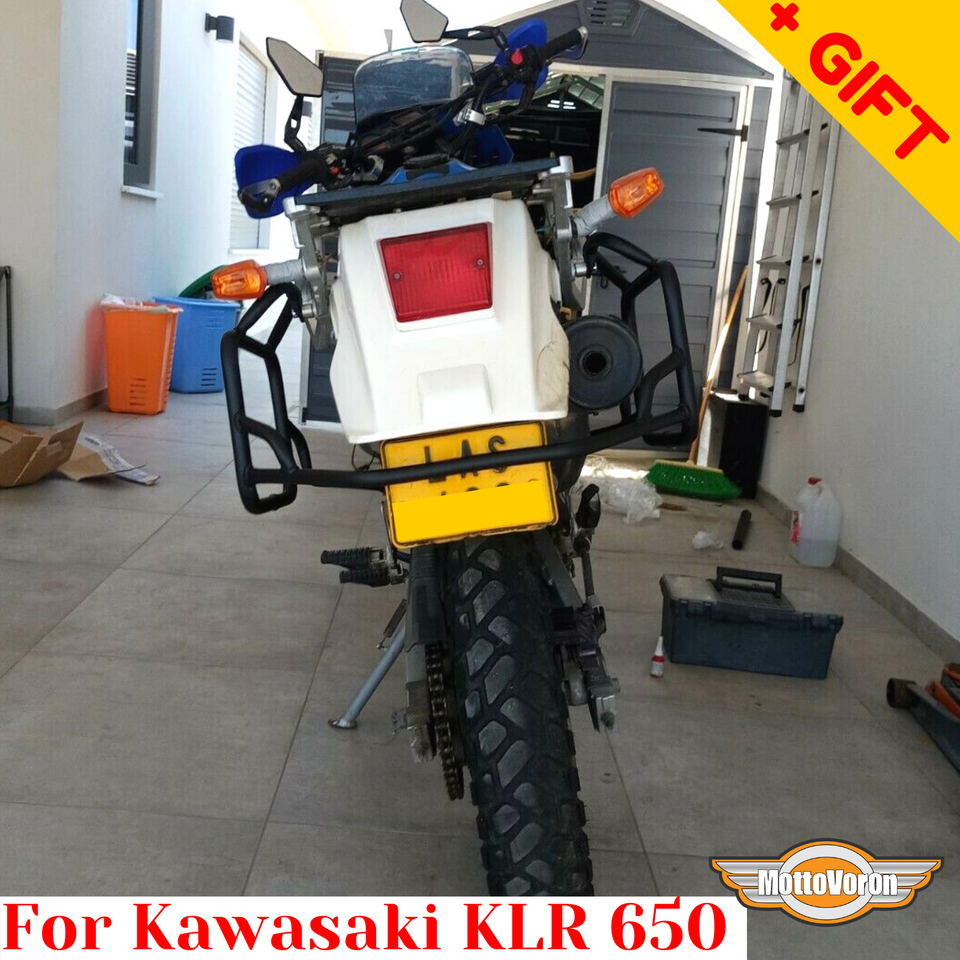 For Kawasaki KLR 650 side carrier KL-650A pannier rack KLR650 (1987 ...