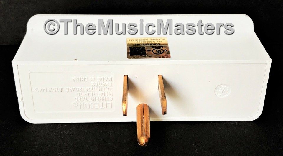 Grounded 3 Outlet Triple AC Wall Plug Power Tap Splitter 3-Way Electric ...