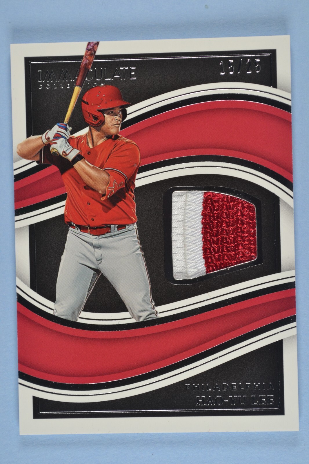 Hao-Yu Lee 2023 Panini Immaculate Prospect Jersey Patch #98/25 Phillies ...