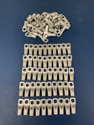 LOT OF 100 COMPRESSION TERMINAL LUGS ILSCO BURNDY PANDUIT SINGLE HOLE ...
