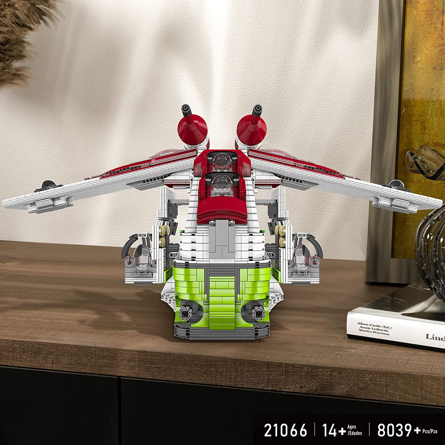 Mould King 21066 Republic Gunship LAAT-1 Display Model Kit for Adults ...