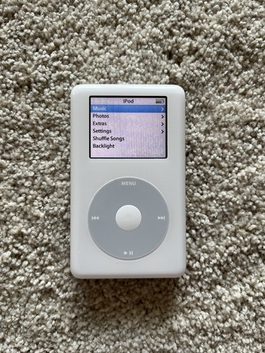 Apple iPod Photo Classic 4th Generation White, 20GB | eBay