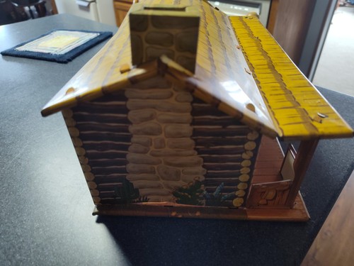 1950's Roy Rogers Marx Playset Bar M Ranch Tin Litho Cabin Nice Shape ...