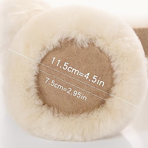 Wool Ear Muffs for Winter Women Men Fluffy Earmuffs Soft One Size A ...