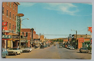 Lusk Wyoming WY Street View Store Signs Old Cars Postcard 1960s | eBay