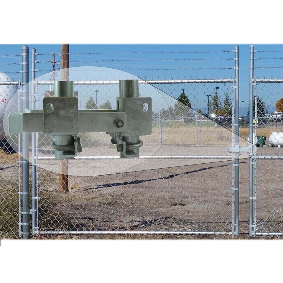 Chain Link Strong Arm Double Gate Latch - Gate Hardware - Commercial ...