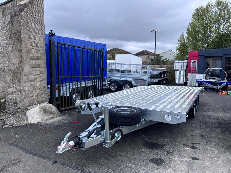 Brand new 5m x 2,1m twin axle jupiter car transporter trailer 3000KG ...
