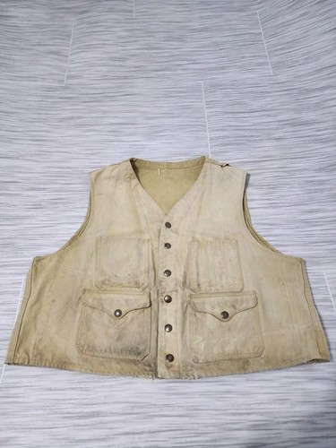 Vtg Filson 1950s Canvas Hunting Workwear Vest Mens XL | eBay