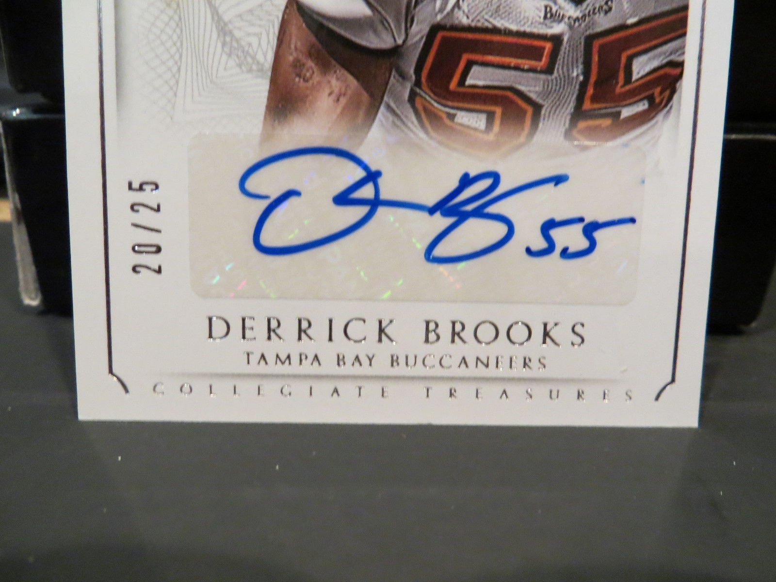 National Treasures Collegiate Autograph Buccaneers Derrick Brooks 20/25 ...