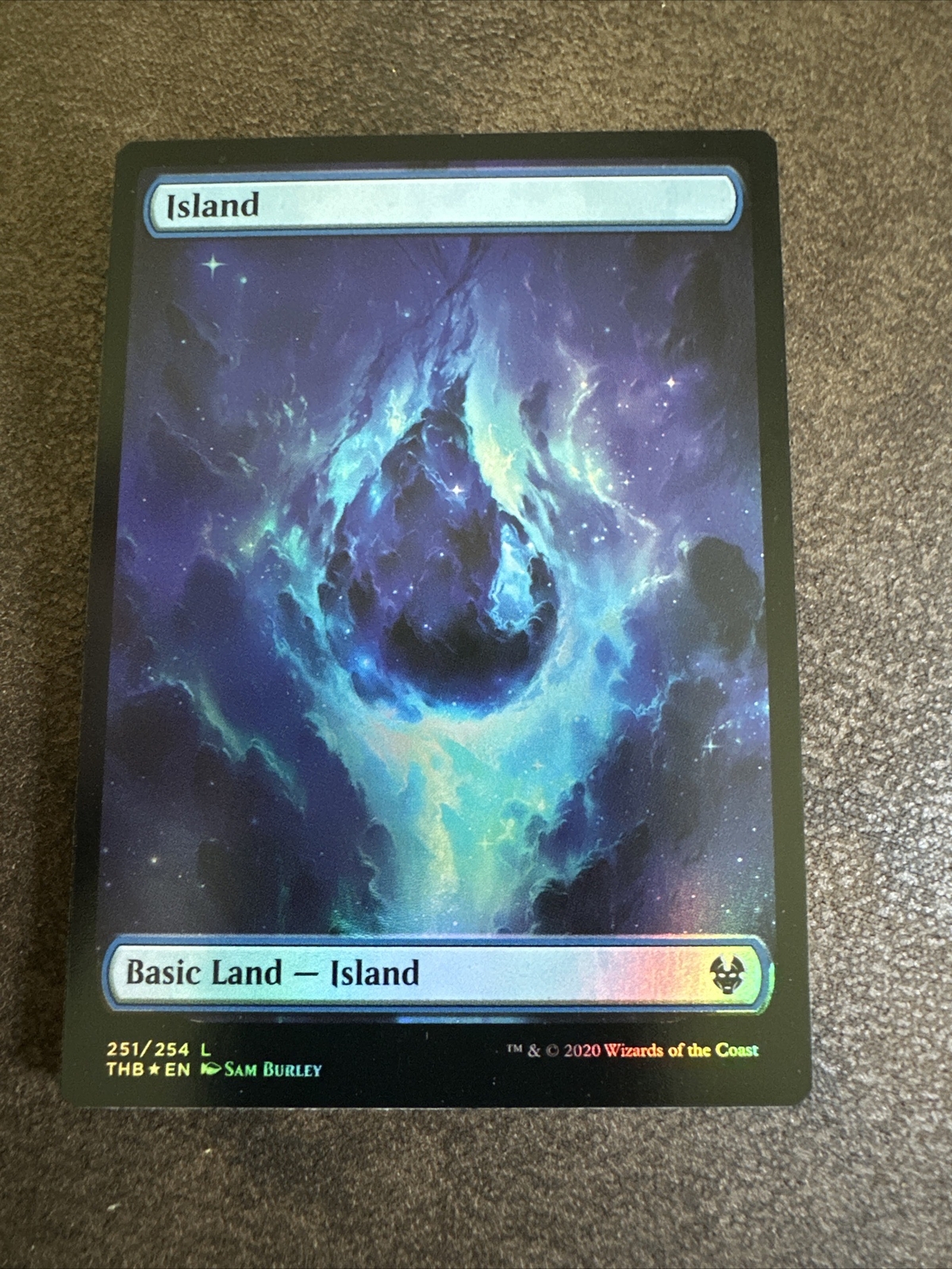Island (251) Theros Beyond Death NM Basic Land Extended / Full Art CARD ...