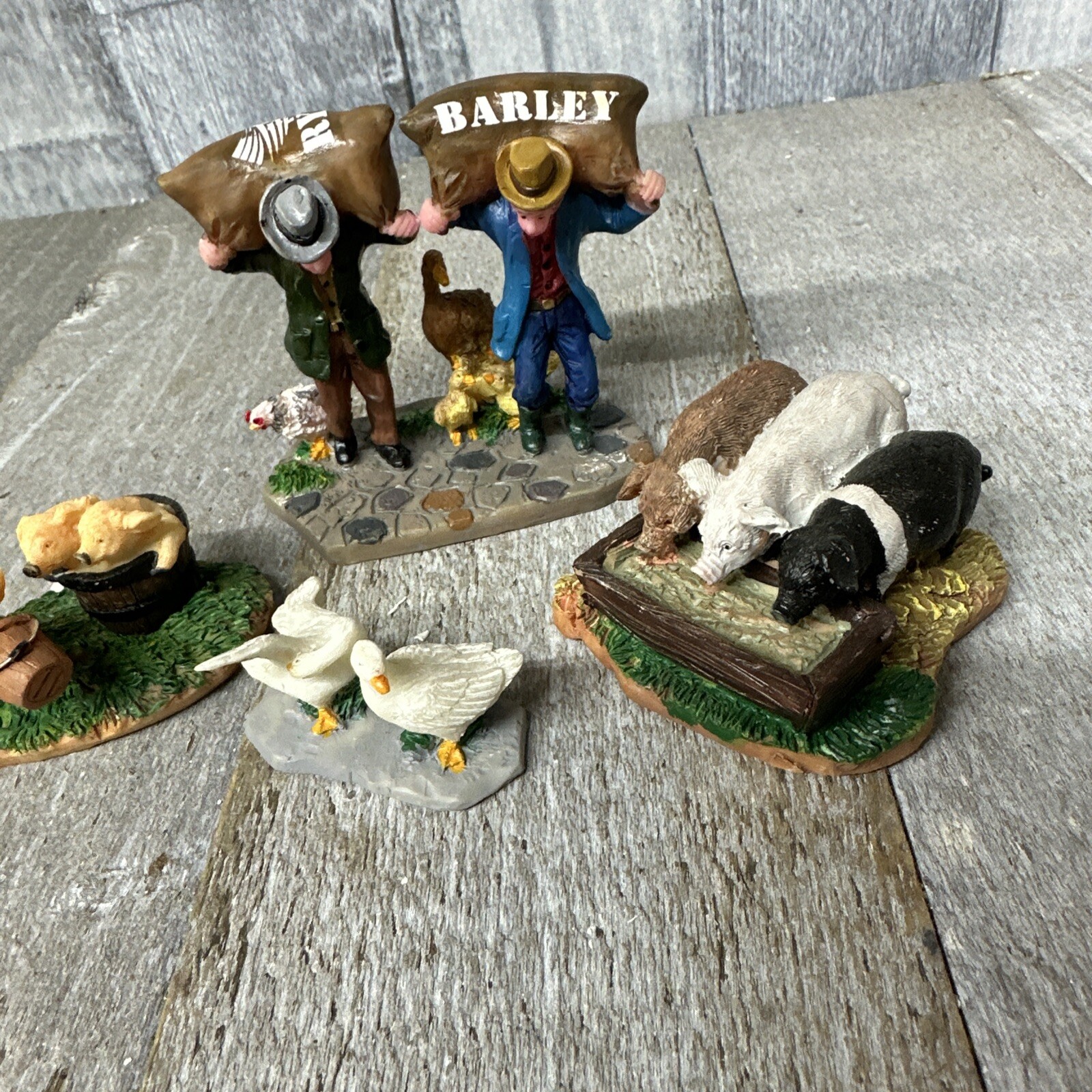 Lemax Village Honk Honk Squeak Squeal Table Accent 33406 Set Of 4 | eBay