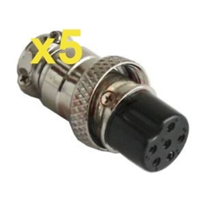 6 Pin Microphone Plug female mic socket for CB & Ham Amateur Radio ...