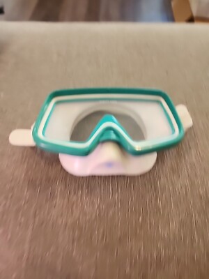 Vintage Scuba Diving Mask Snorkeling Swimming Safety Lens Teal | eBay