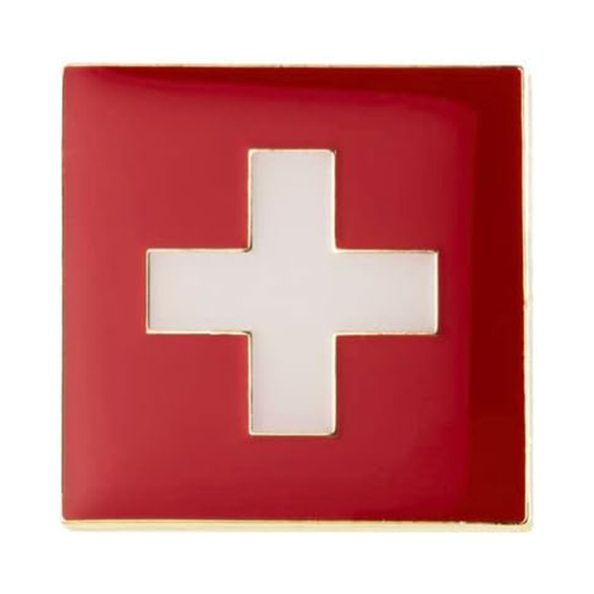 Red Square White Cross Logo Green Check And Red Cross Icon Sign