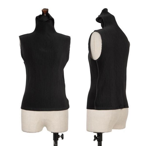 PLEATS PLEASE Mist Pleats Turtleneck Sleeveless Top Size 3(K-151493) | eBay