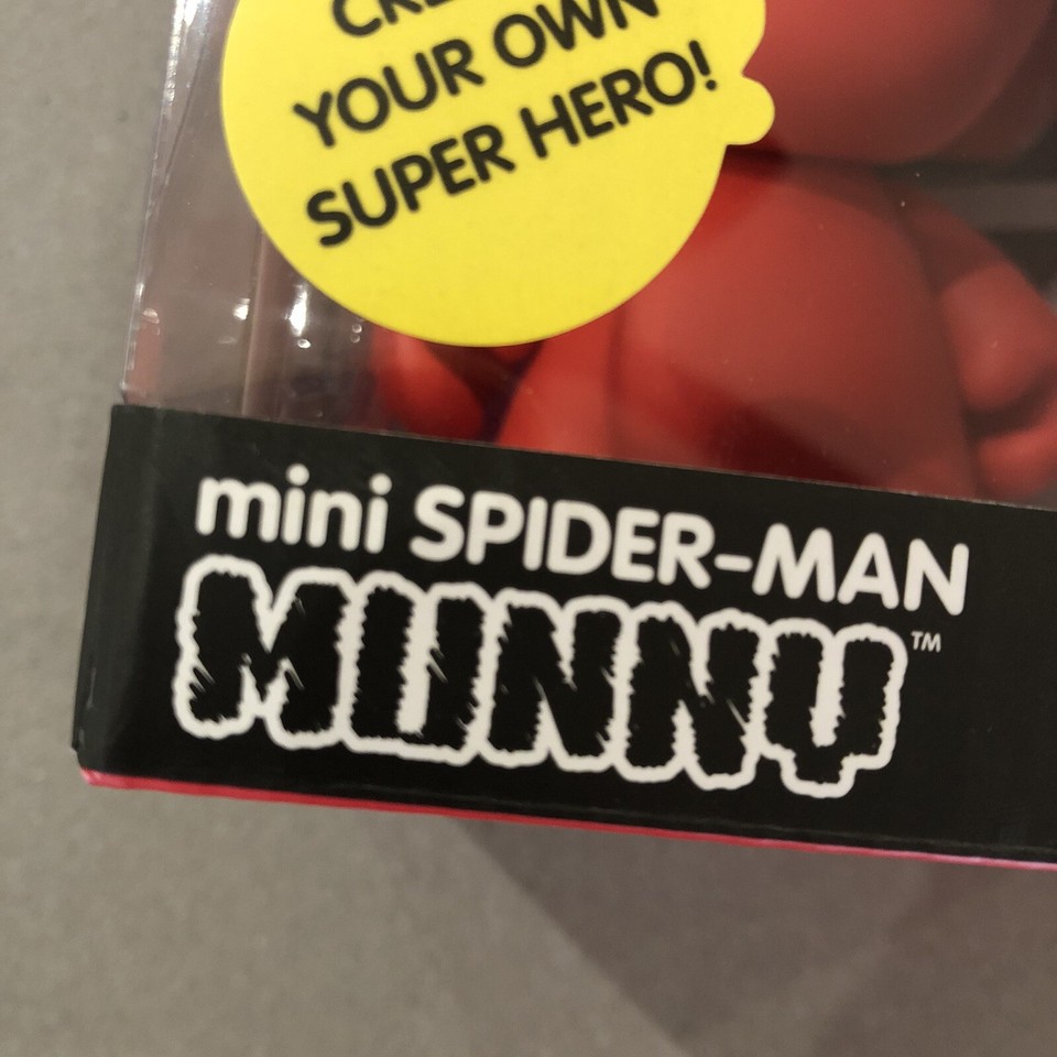 ️🕸️💙 SPIDER-MAN 🕷️ MINI MUNNY CREATE YOUR OWN SUPER HERO! NEW KIDROBOT ...