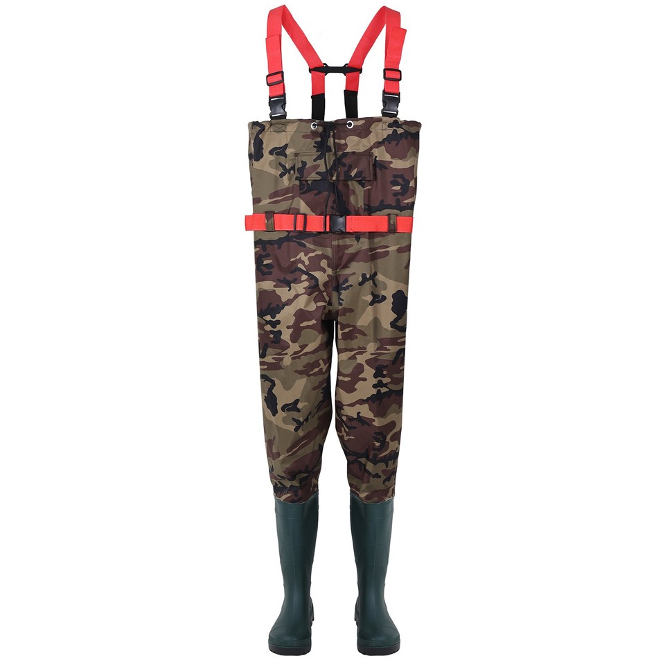 80D Nylon Fishing Chest Waders Breathable Waterproof Stocking Foot ...