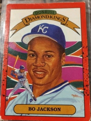 Bo Jackson 1990 Donruss- Diamond Kings #1 Multiple Error Card. | eBay