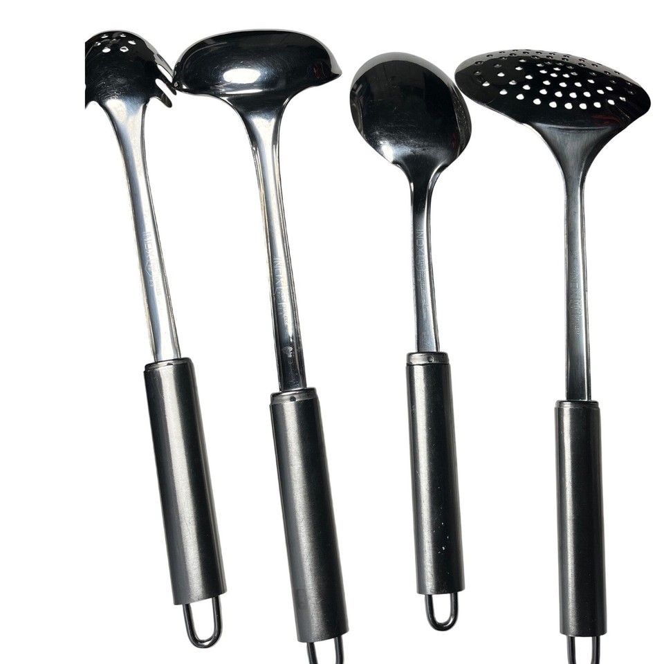 Stainless Steel Kitchen Utensil Set 4pc INOX Rostfrei 18/8 Ladle Spoon ...