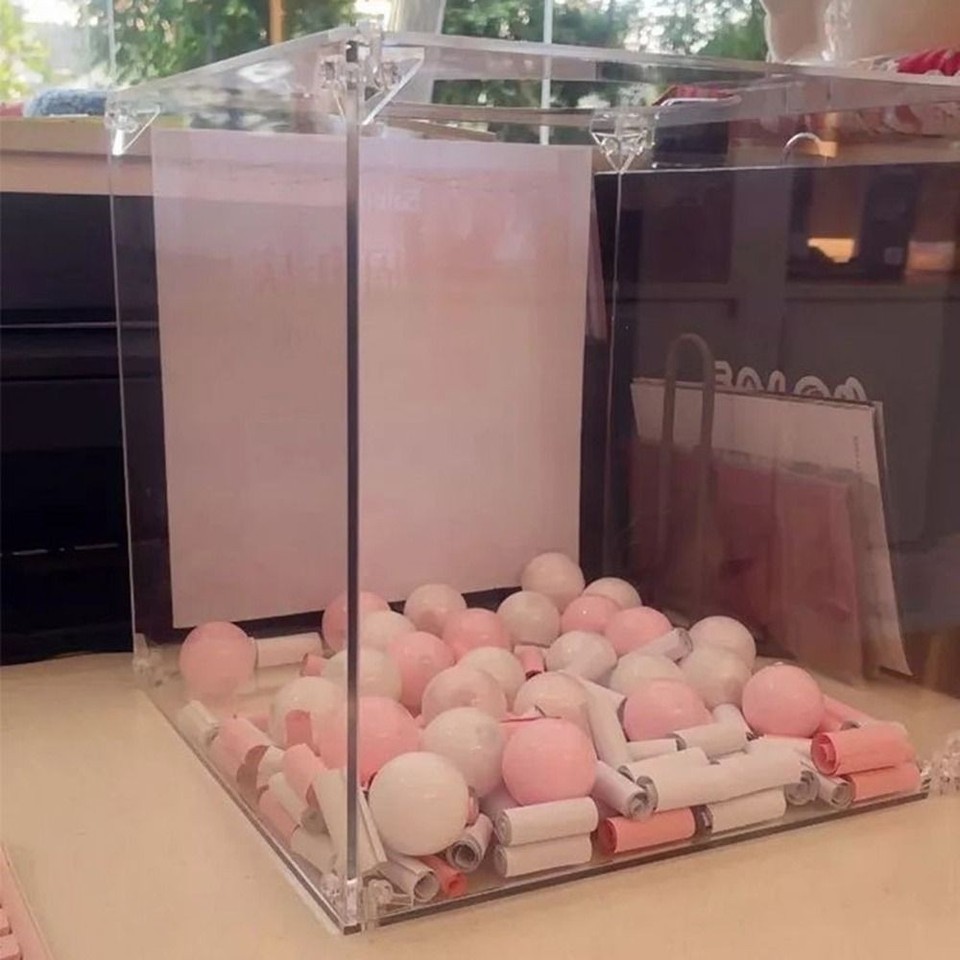 Transparent Acrylic Lucky Draw Box Clear Acrylic Luckydraw Box | eBay ...