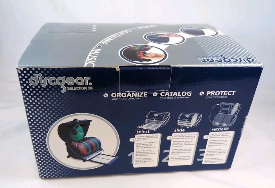 Discgear Selector 50 Black CDs DVD Games Organizer Holder Protector ...