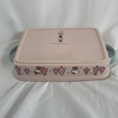 Sanrio Hello Kitty Pink Ice Skates Ceramic Loaf Pan & Rectangular ...