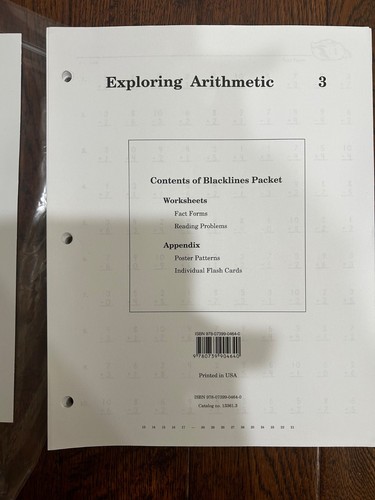 Exploring Arithmetic 3 Teacher's manual and answer key | eBay