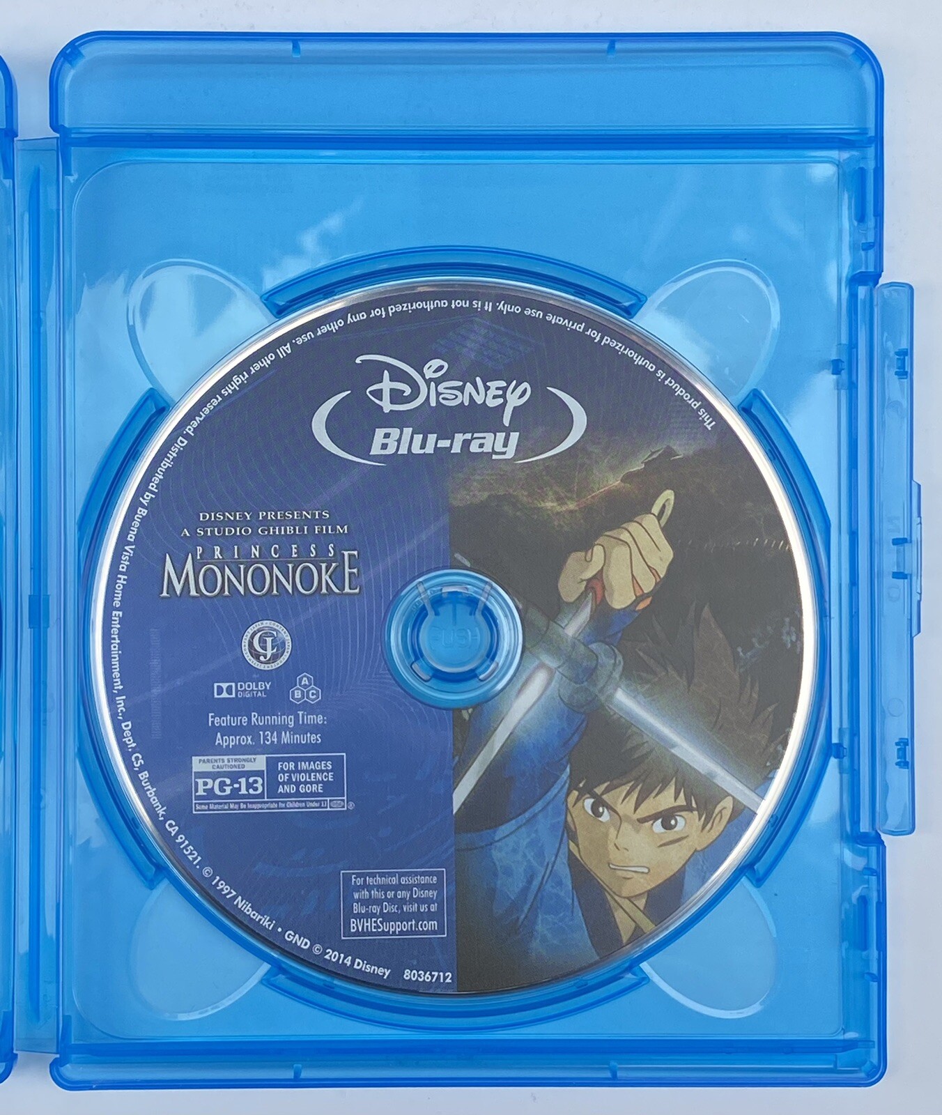 PRINCESS MONONOKE 2 Disc Blu-ray DVD Set Anime Hayao Miyazaki Film ...