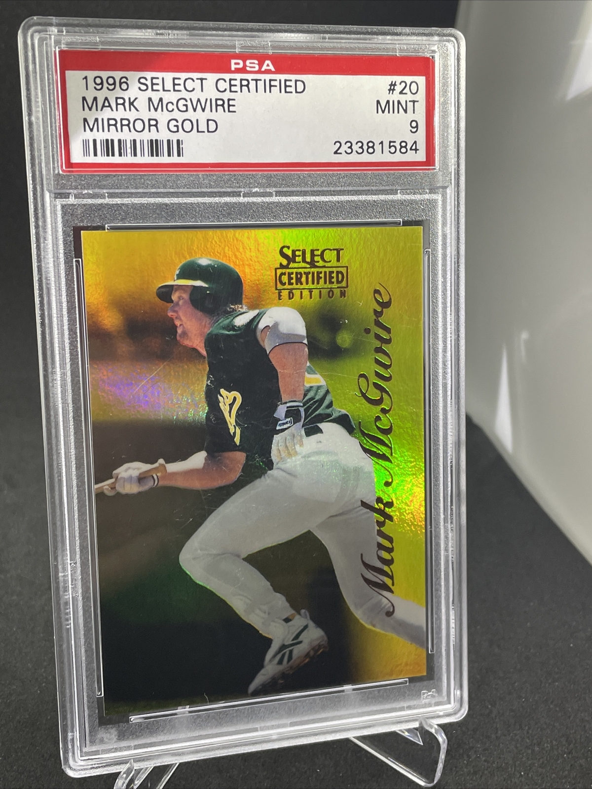 1996 Select Certified Edition - Mirror Gold #20 Mark McGwire for sale ...