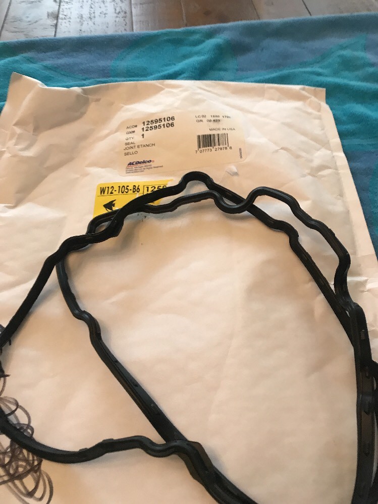 GENERAL MOTORS ENGINE CAMSHAFT SEAL GASKET OEM # 12595106 / 1259-5106 ...