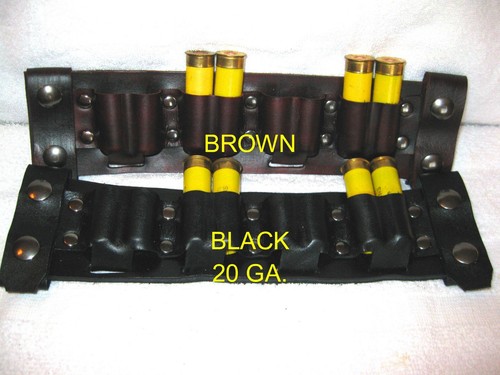 SASS BRN LEATHER 20 GA.SHOTGUN SHELL BELT SLIDER COWBOY ACTION CAS | eBay