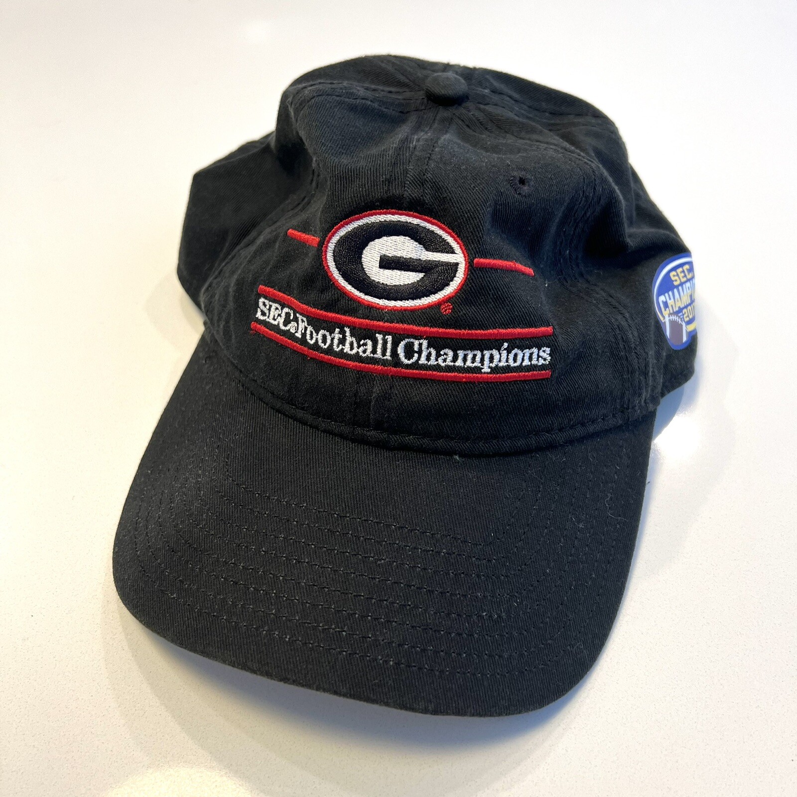UGA Georgia Bulldogs 2017 SEC Football Champions Adjustable Hat | eBay