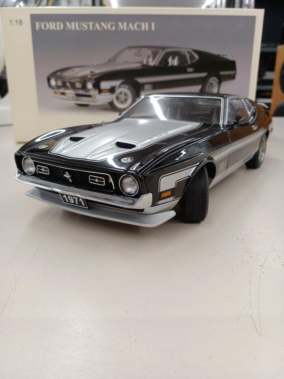 Rare Finished product AUTOart 1/18 FORD MUSTANG MACHI from Japan 13003 ...