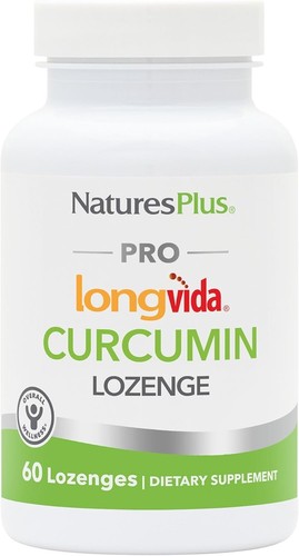 NaturesPlus PRO Longvida Curcumin - 60 Lozenges - Promotes Healthy Free ...