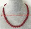 Natural 8mm South Sea Red Shell Pearl Round Beads Necklace 20" AAA+ | eBay