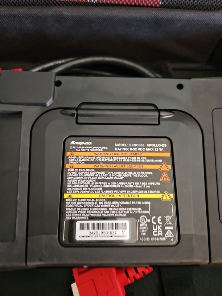 SNAP-ON APOLLO D9 EESC335 Scanner Bundle 23.4 Diagnostics Scan Tool ...